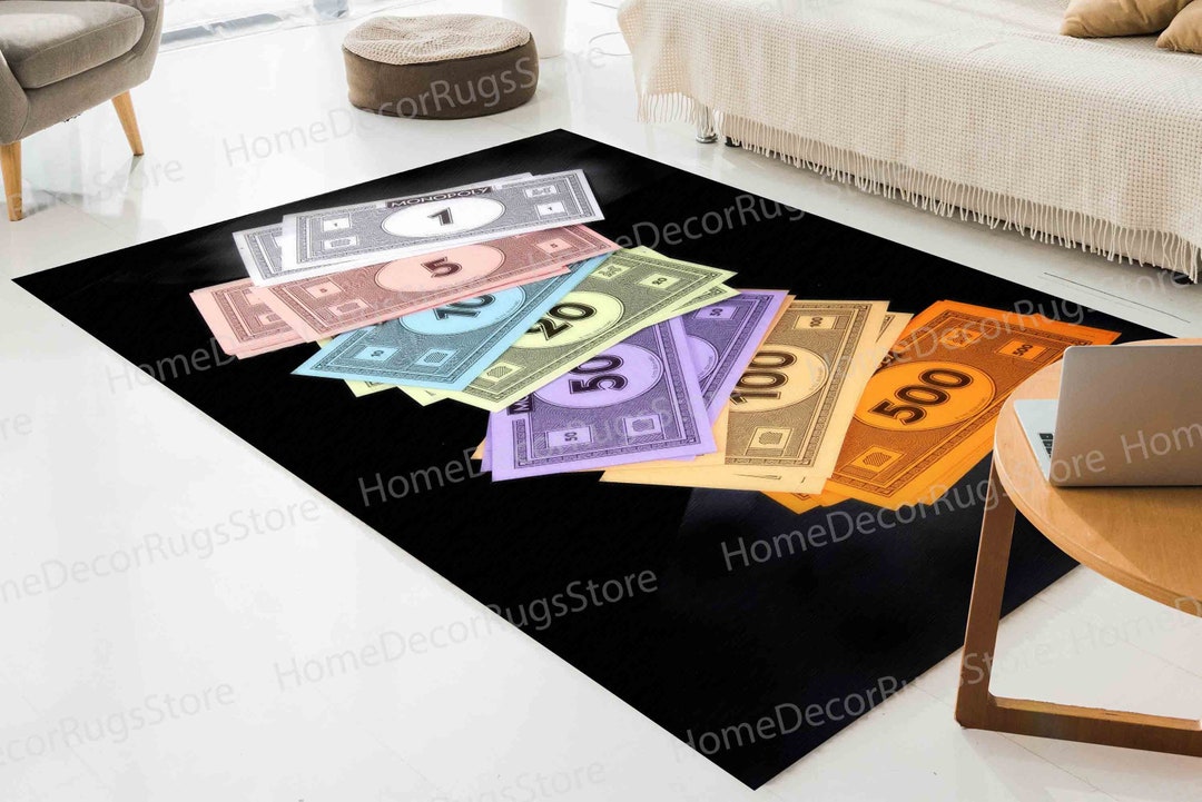 Monopoly Rug, Money Rugs, Board Game Rug, Modern Rug, Nursery Rug ...