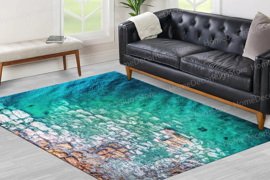 Chenille Rug, Runner Rugs, View Rug, Easy to Clean Rugs, Aboveal Ocean ...
