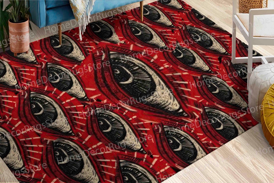 Horror Scare Eye Rug, Scare Eye Rug, Fantastic Rug, Modern Rug, Salon ...