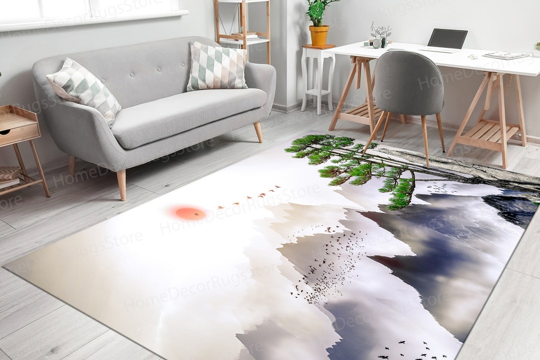 Farmhouse Rugs, Mountain Rugs, Stair Rug, Mountain View Rugs, View Rug ...