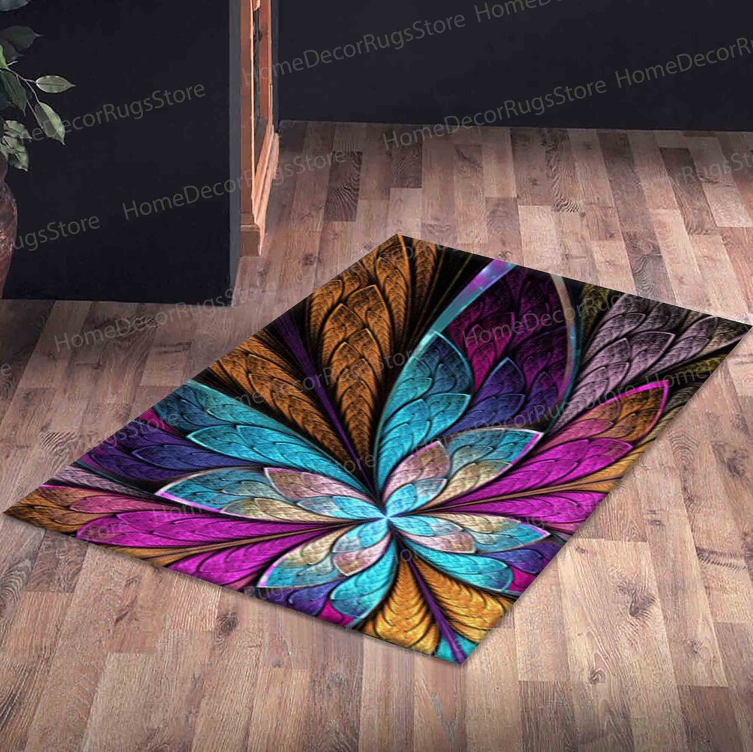 Modern Rugs, Entry Rug, Butterfly Rugs, Cool Rug, Beautiful Fractal ...
