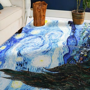 Reproduction Rugs, the Starry Night Rug, Van Gogh Rugs, Gift Rug ...