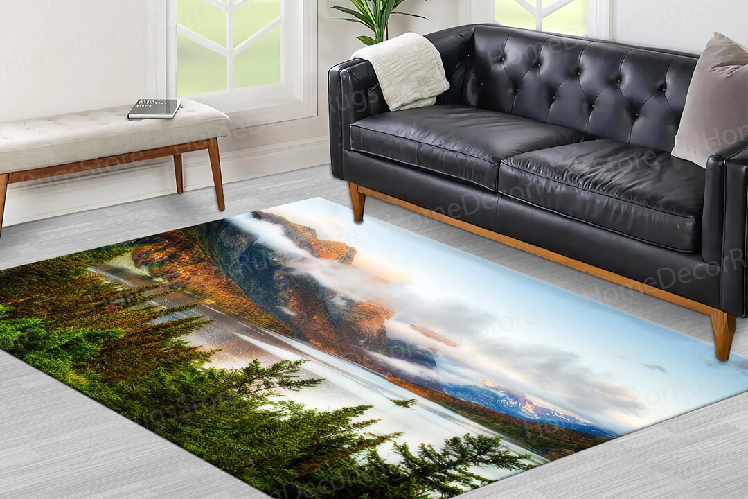 Bathroom Rugs, Glacier National Park Rug, Farmhouse Rug, View Rugs ...
