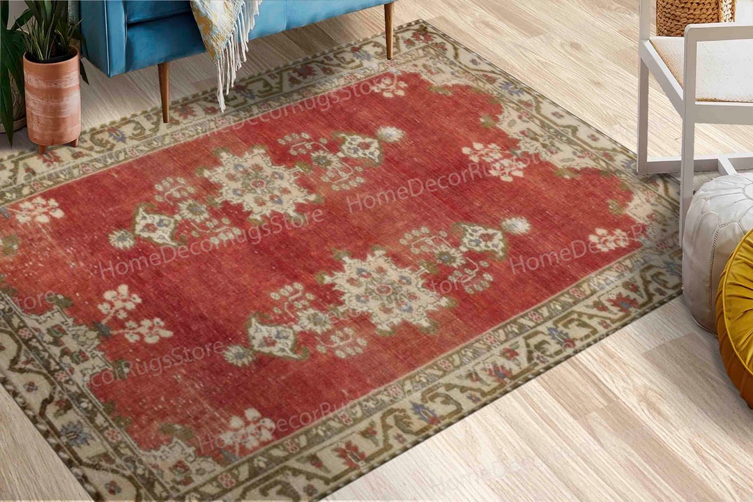 Ethnic Pattern Rug, Red Rug, Green Rugs, Luxury Rug, Turkish Rug ...