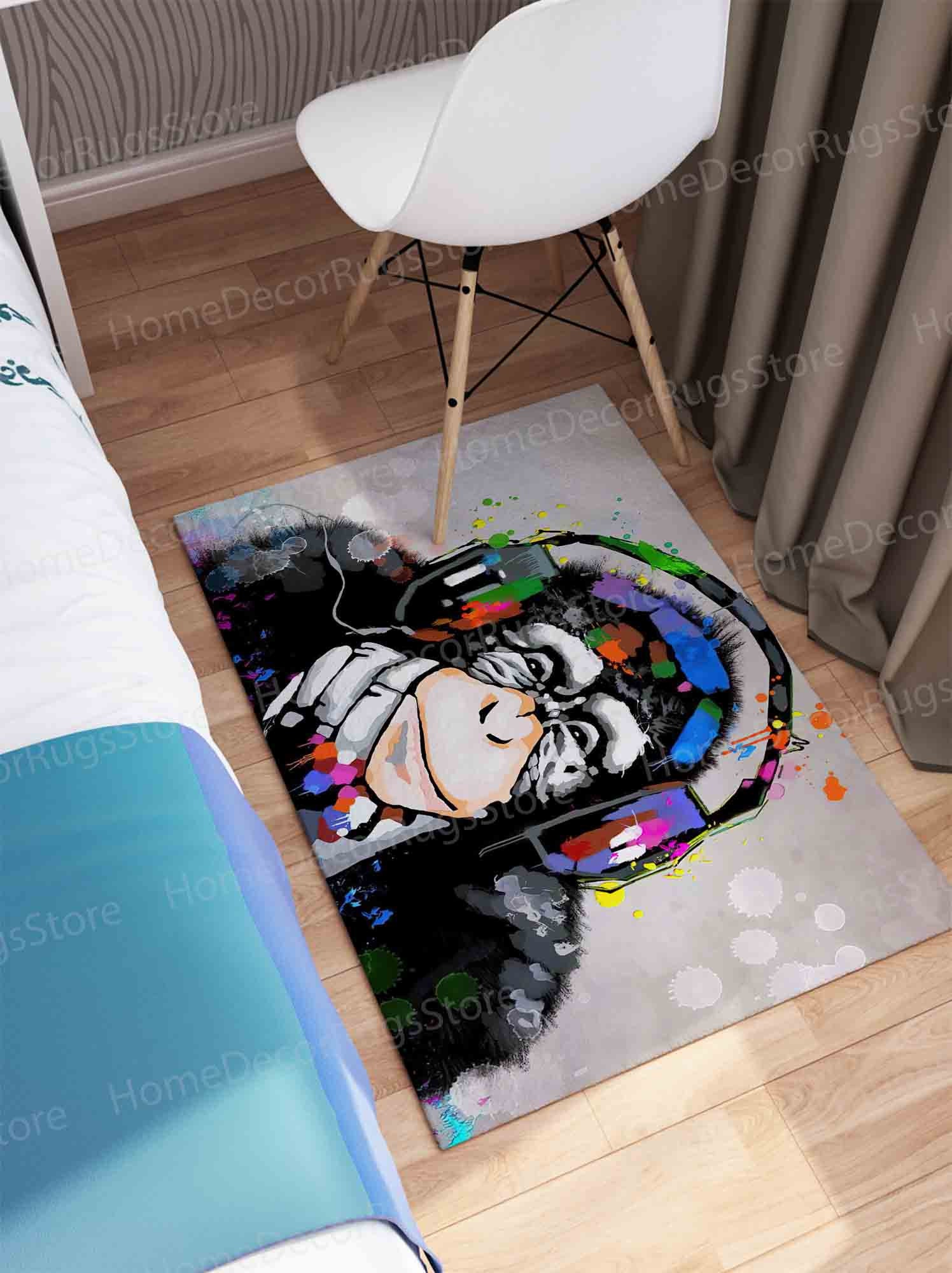 Step Rugs Banksy Monkey Rugs Banksy Rugs Animal Rug Accent - Etsy