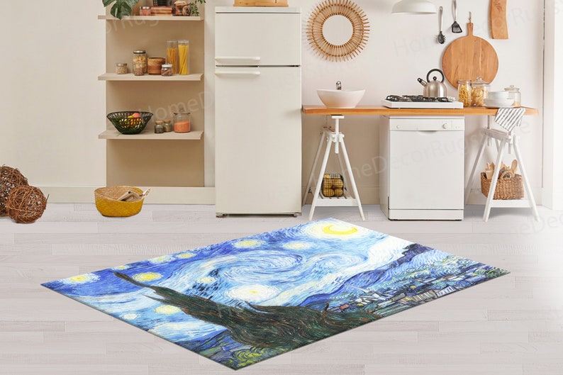 Reproduction Rugs the Starry Night Rug Van Gogh Rugs Gift - Etsy