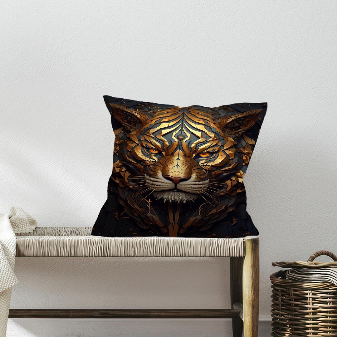 Tiger, Golden Tiger, Abstract Design, Tiger Design, Surrealist ...