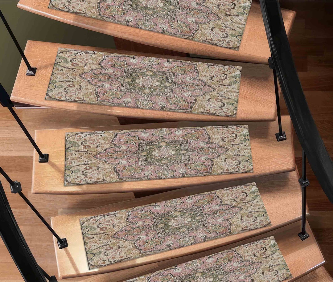 Stair Step Rug, Oushak Rug, Medallion Rug, Soft Tones Rug, Modern Rug ...