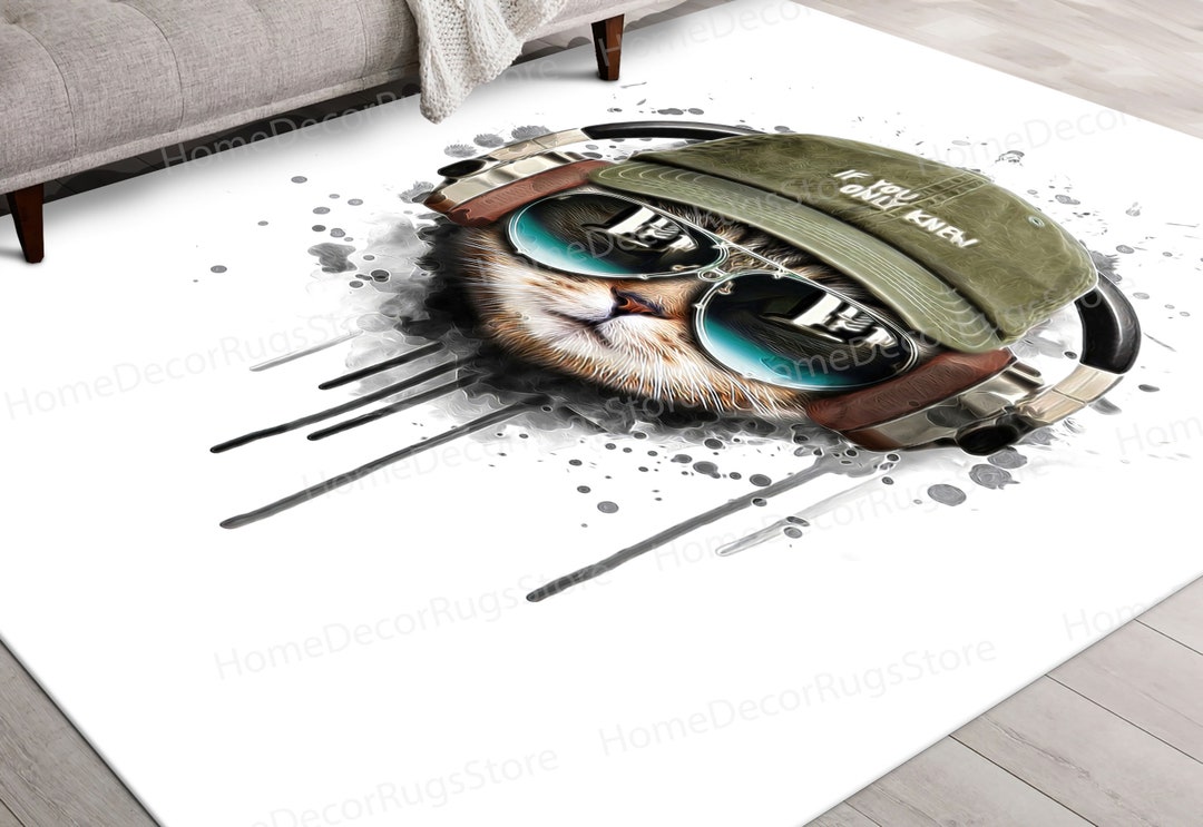 Outdoor Rug, Kitchen Rug, Personalized Rug, Gift for Her, Cat Rugs ...