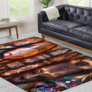 African Traditional Mask Rugs, African Rug, African Mask Rug, Saloon ...
