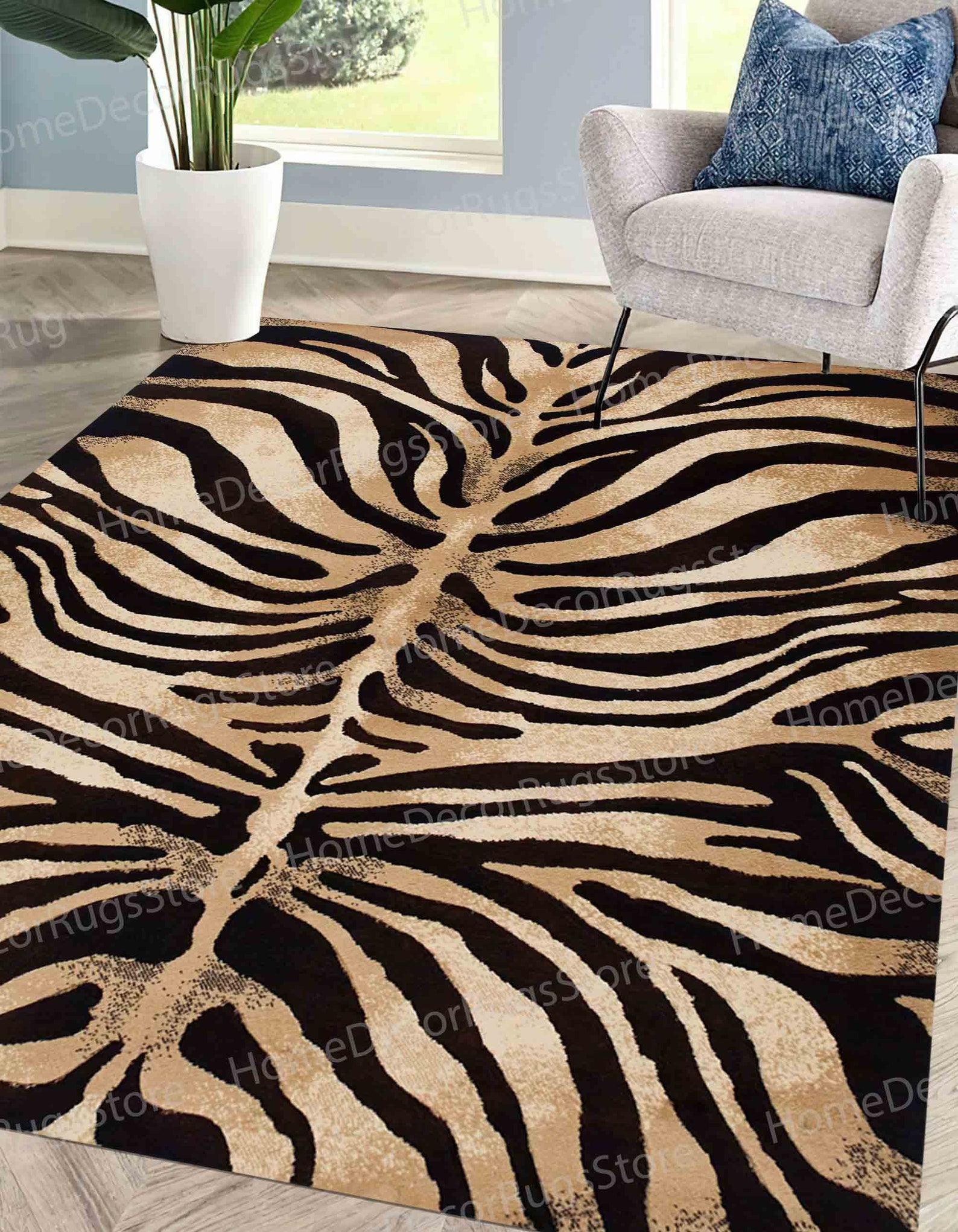 Zebra Rug, Zebra Pattern Rug, Abstract Rug, Modern Rugs, Luxury Rug ...