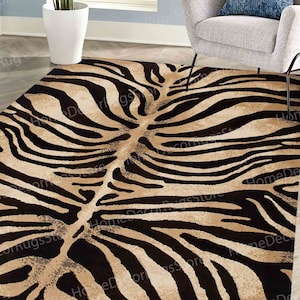 Zebra Rug, Zebra Pattern Rug, Abstract Rug, Modern Rugs, Luxury Rug ...