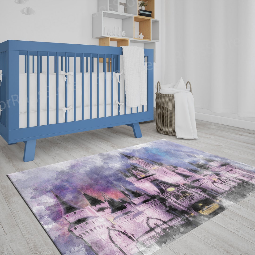 Cinderella Castle Rug, Girl Room Rugs, Modern Rugs, Girl Rug, Luxury ...