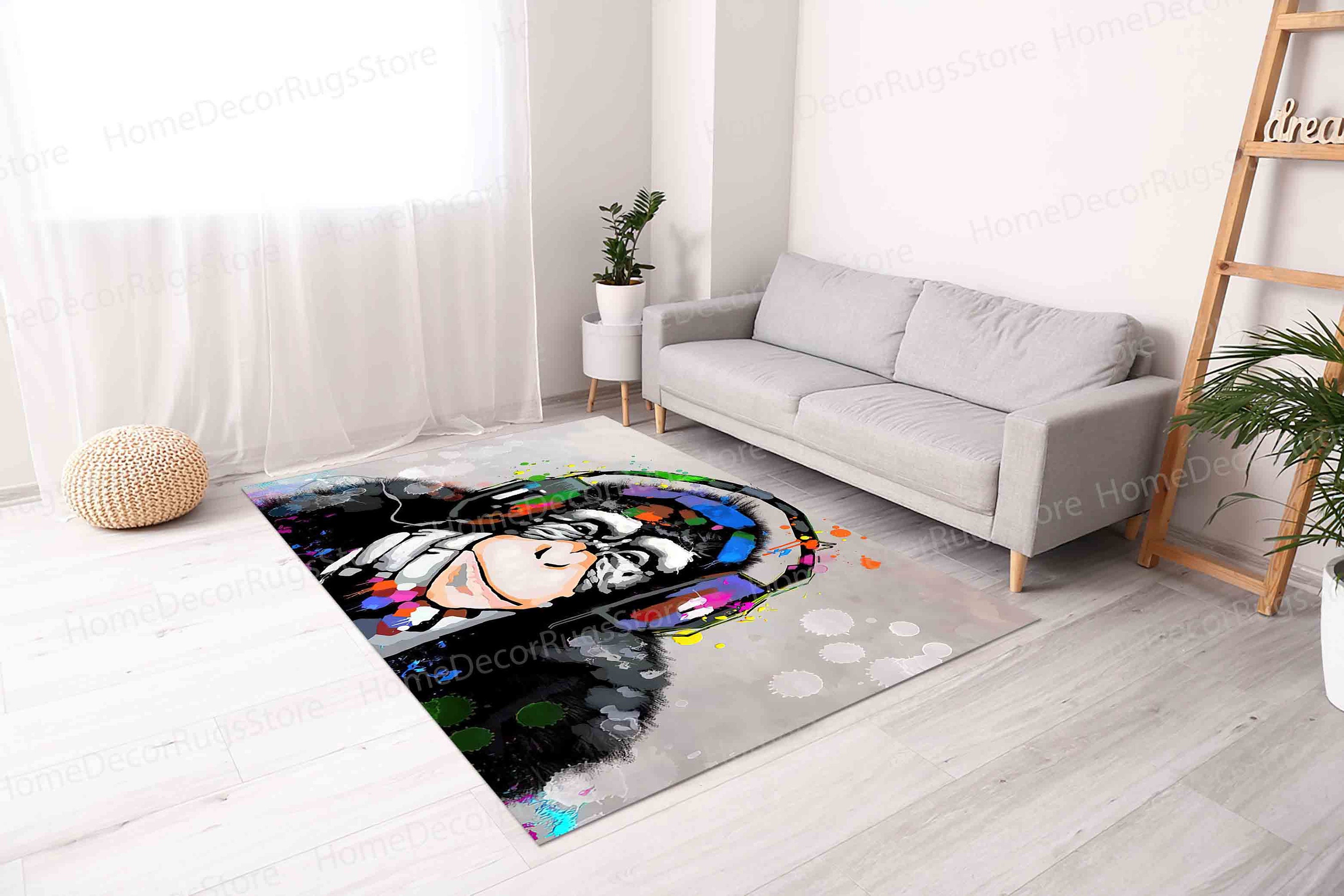 Step Rugs Banksy Monkey Rugs Banksy Rugs Animal Rug Accent - Etsy