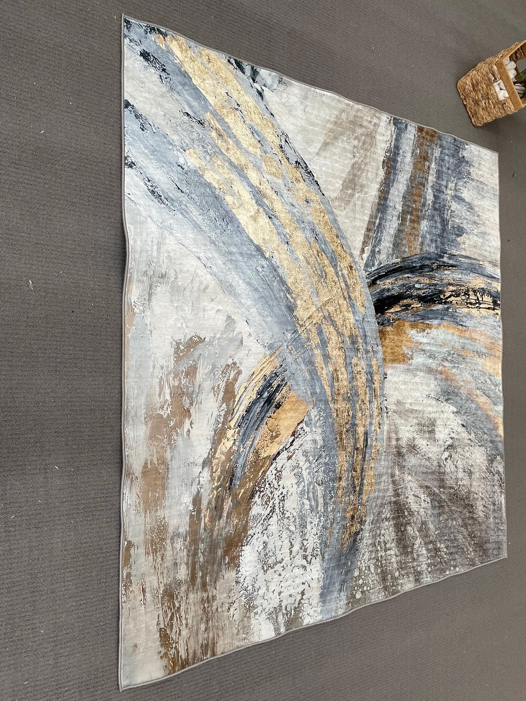 Outdoor Rug, Alcohol Ink Rug, Modern Rug, Abstract Marble Rugs, Gold ...