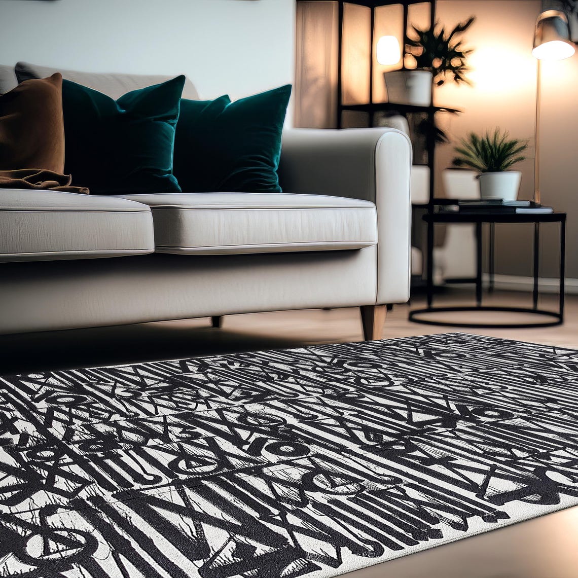 Retna Rug, American Street Art Rugs, Graffiti Rug, Salon Rug, Floor Rug ...