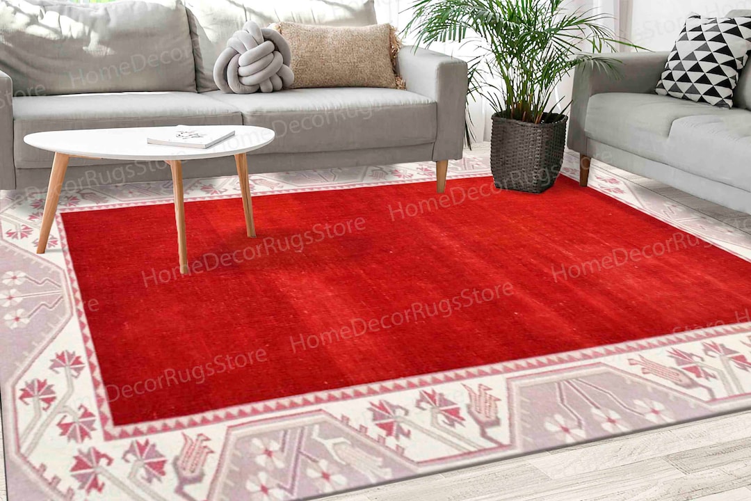 Flat Rugs, Pink Rugs, Red Rug, Persian Stye Rug, Turkish Rug, Thin Rug ...