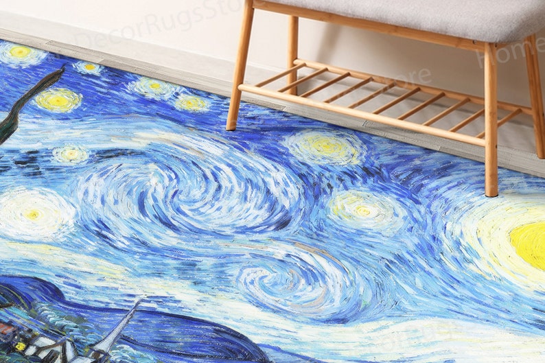 Reproduction Rugs the Starry Night Rug Van Gogh Rugs Gift - Etsy