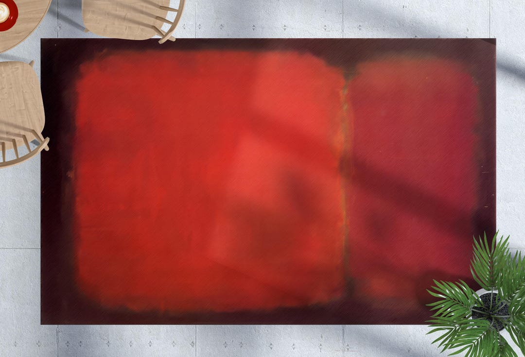 Mark Rothko Rug, Minimal Rug, Modern Rug, Art Rug, Reproduction Rug ...