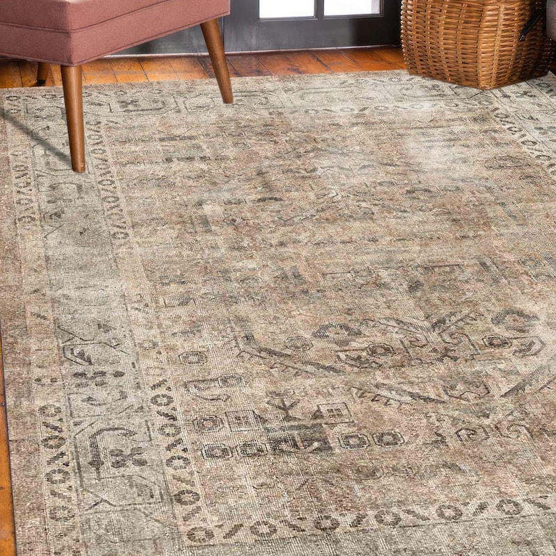 Distressed Beige Rug - Etsy UK