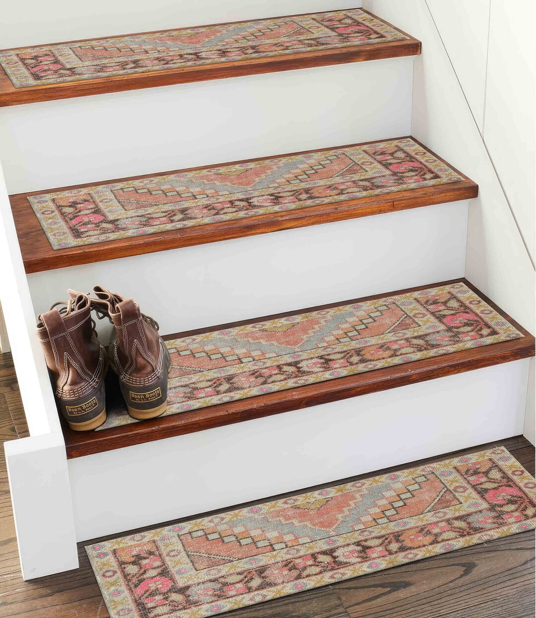 Stair Step Rug, Kilim Design Rug, Soft Tones Rug, Boho Rug, Modern Rug ...