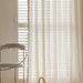 Sykes Linen Sheer Curtain With Colorful Trim, Kids Room Curtain ...
