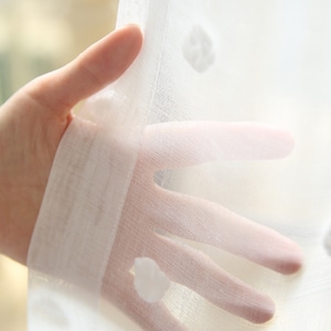 Puff Sheer Curtain, Custom Curtain Panel, White Curtain, Curtain for ...