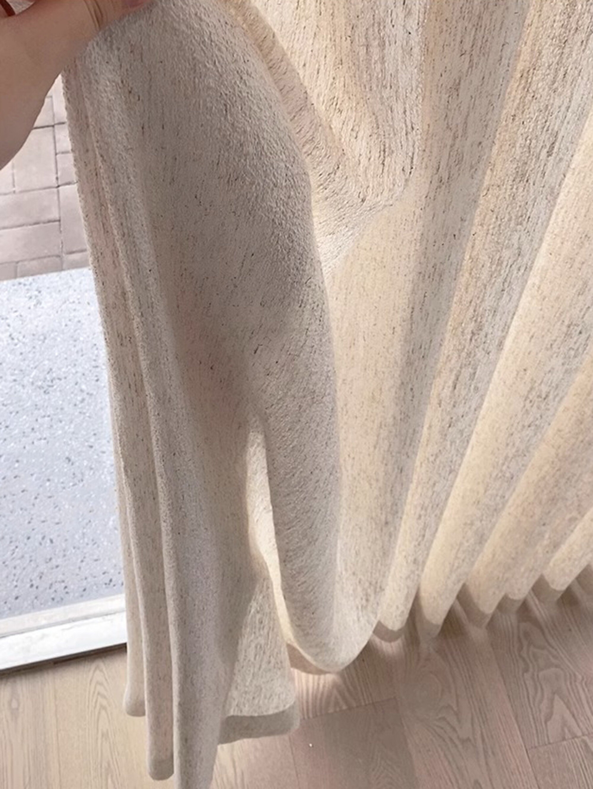 Libbie Textured Linen Sheer Curtain, Natural Curtain, Custom Curtain ...
