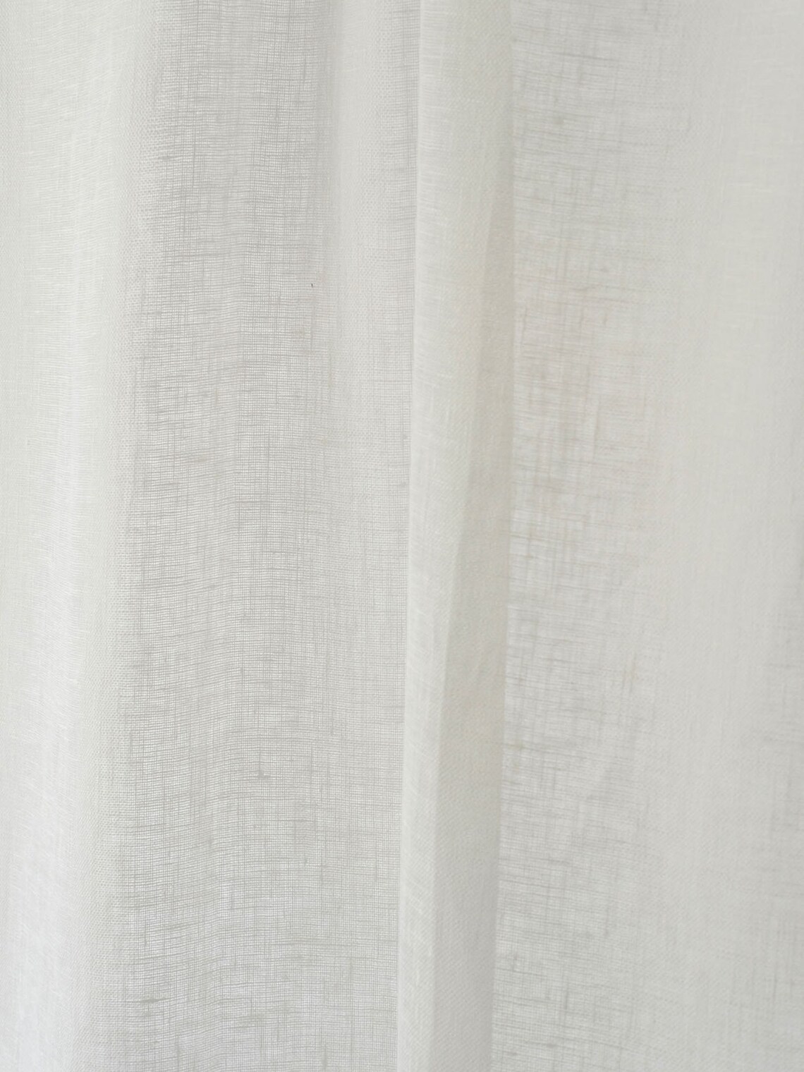 Jonty 100% Linen Curtain, 6 Colors, Airy Linen Sheer Curtain ...