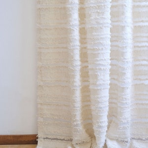 Ramos Cotton Sheer Curtain, 3 Colors, Linen Cotton Curtain, Natural ...