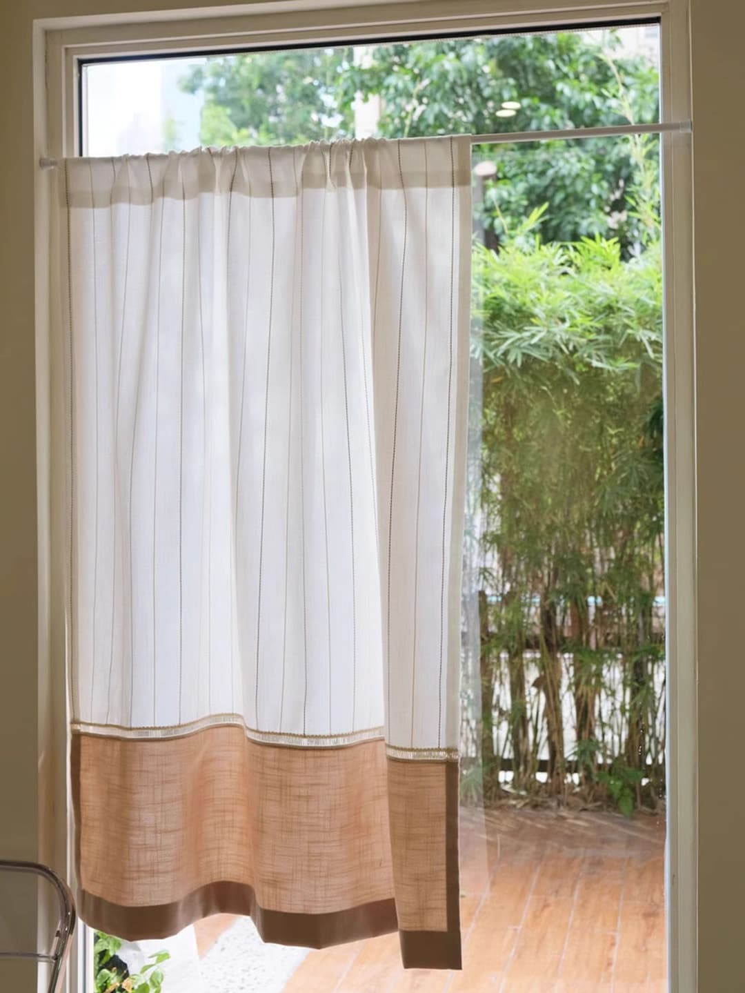 Amber Door Curtain, Two Tone Noren Drapes, Door Curtain, Long Noren ...