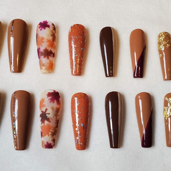 Coffin Shaped Nails - Etsy
