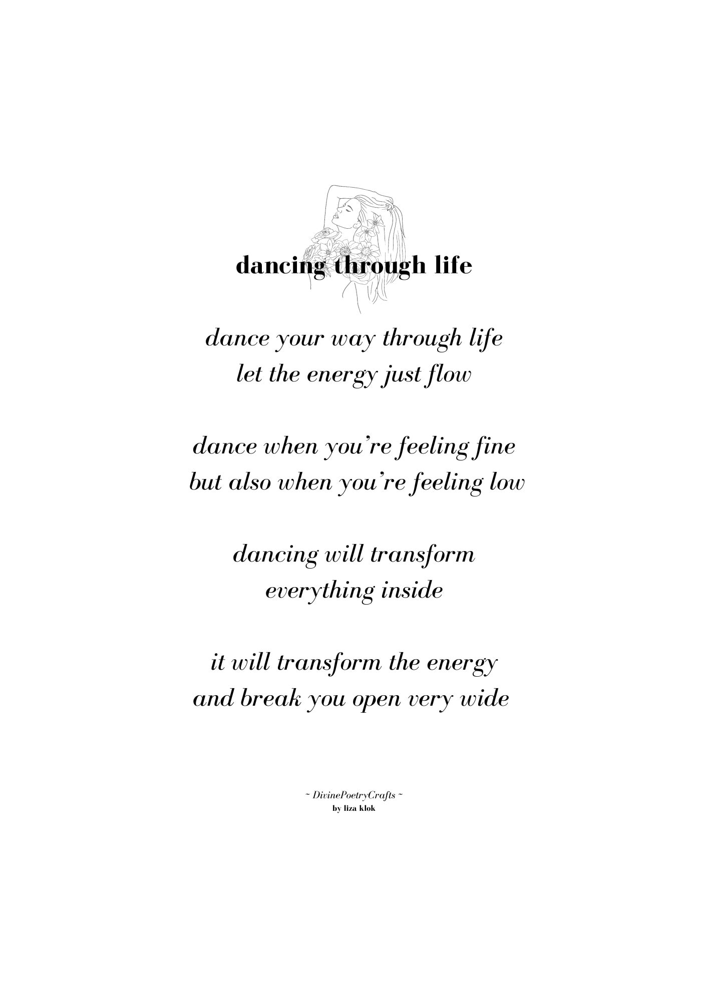 Dancing Through Life ~ Original Poetry Print (digital Download, A4) by ...