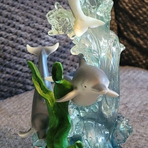 Beautiful Vintage Classic Treasures Musical Dolphin Figure. Used - Etsy