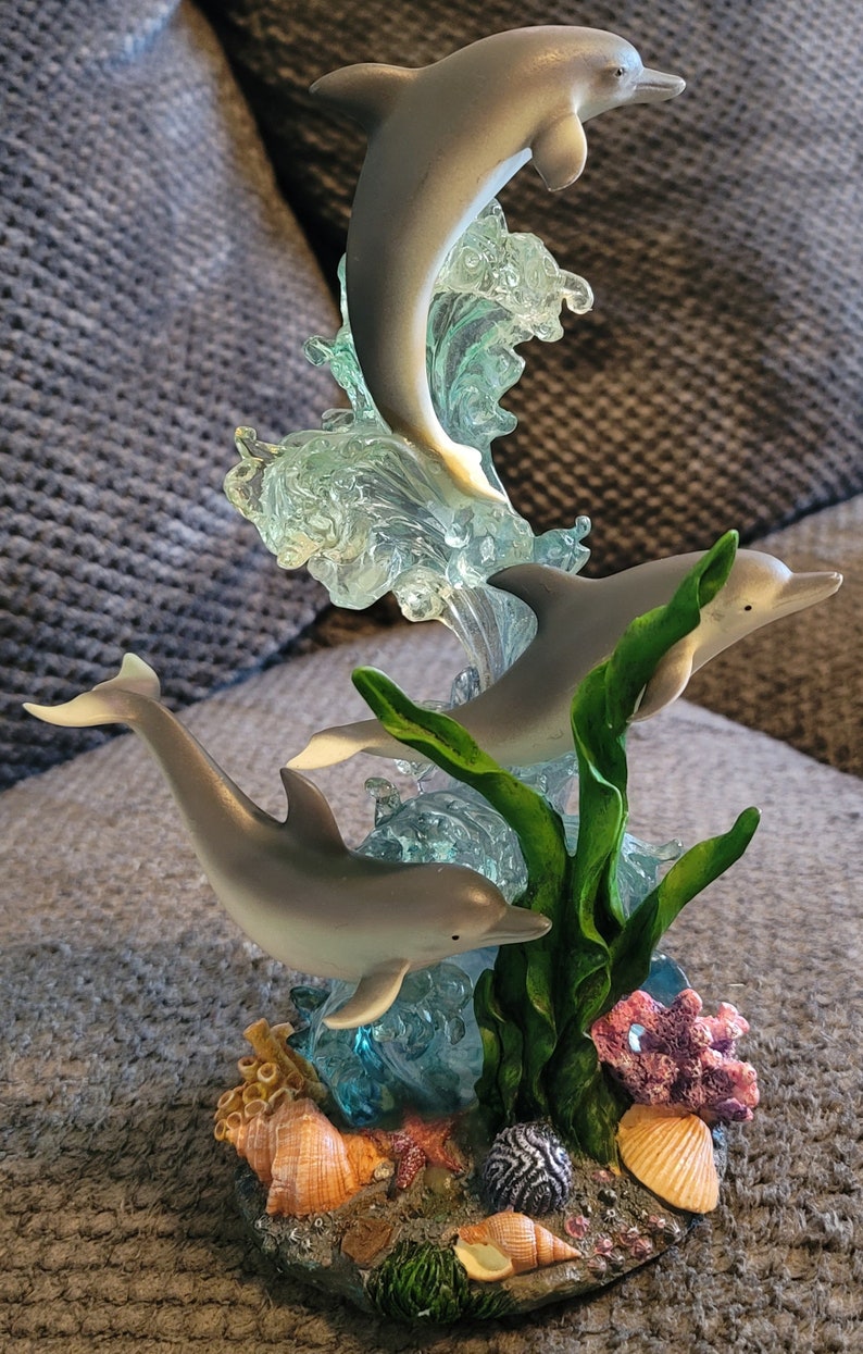 Beautiful Vintage Classic Treasures Musical Dolphin Figure. Used - Etsy