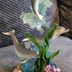 Beautiful Vintage Classic Treasures Musical Dolphin Figure. Used - Etsy