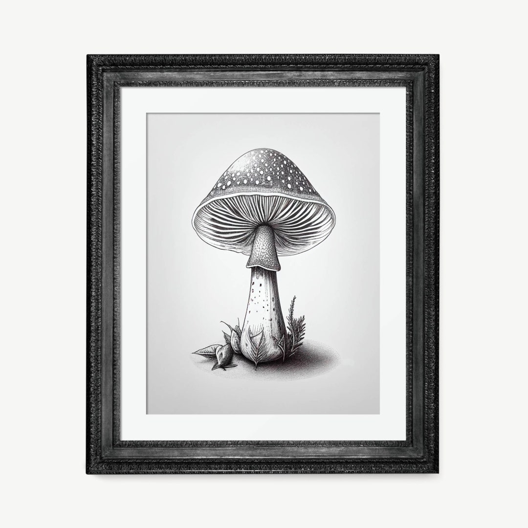 Digital Download, 8 by 10, Ink Drawing Prints, Black and White Prints ...