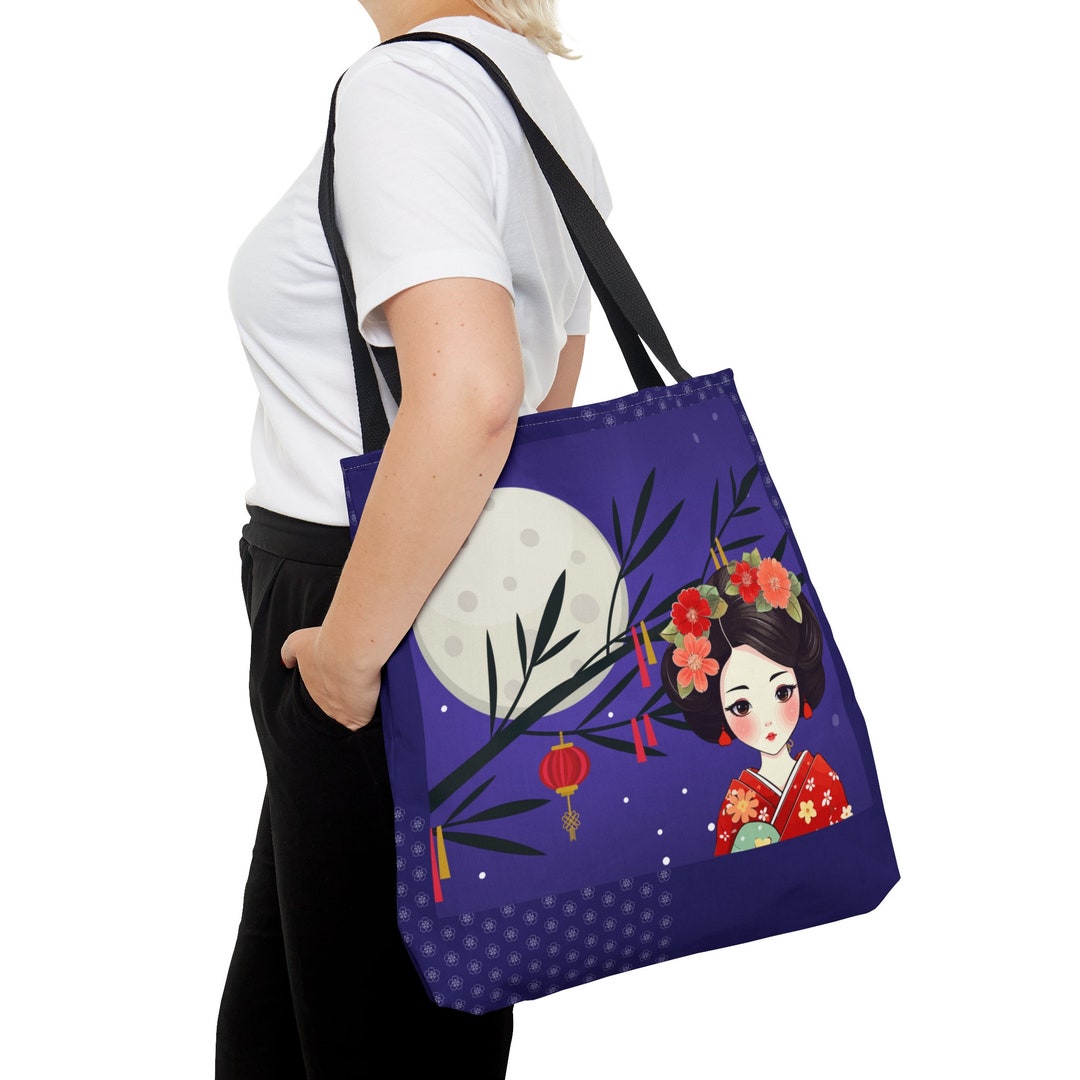 Traditional Japanese Geisha Cherry Blossom Sakura Tote Bag - Etsy