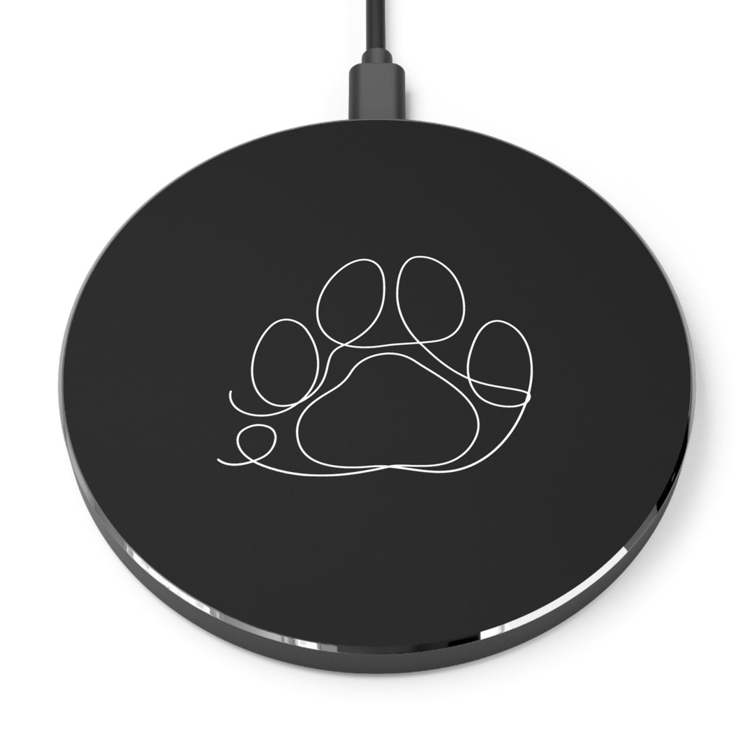 Minimalist Dog Paw Print Design Wireless Charger - Etsy