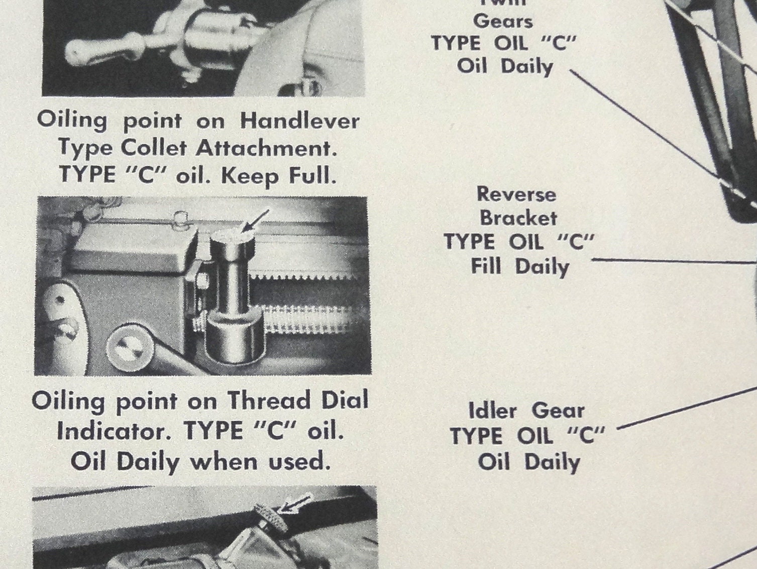 South Bend 9" & 10" 10K Lubrication Chart Machinist Lathe Tool Shop ...