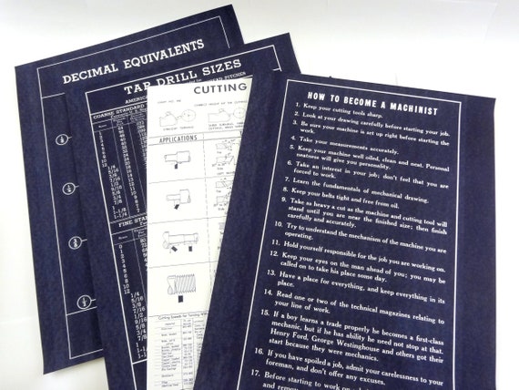 Decimal Charts For Machinist