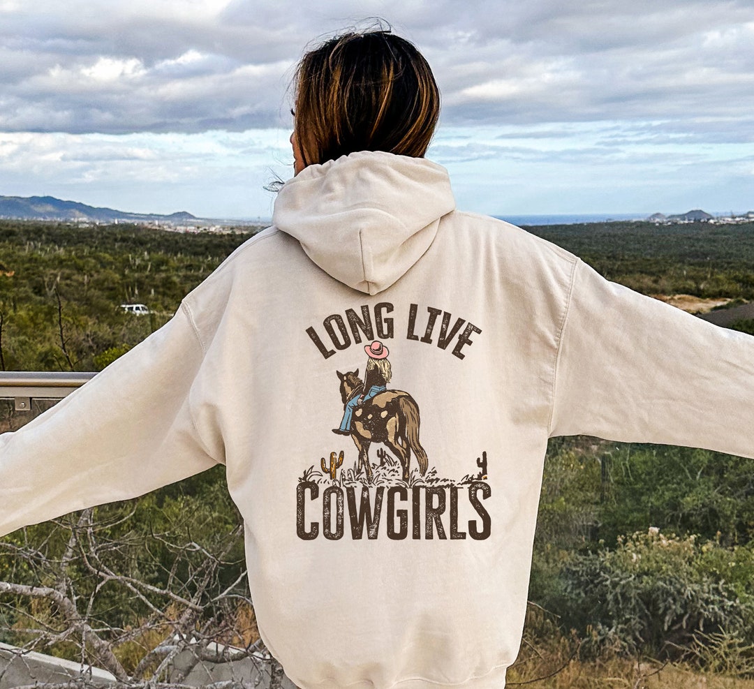 Cowgirls Hoodiecowgirl Western Sweatshirtwild West Hoodiedesert Vibes Hoodiecountry Music