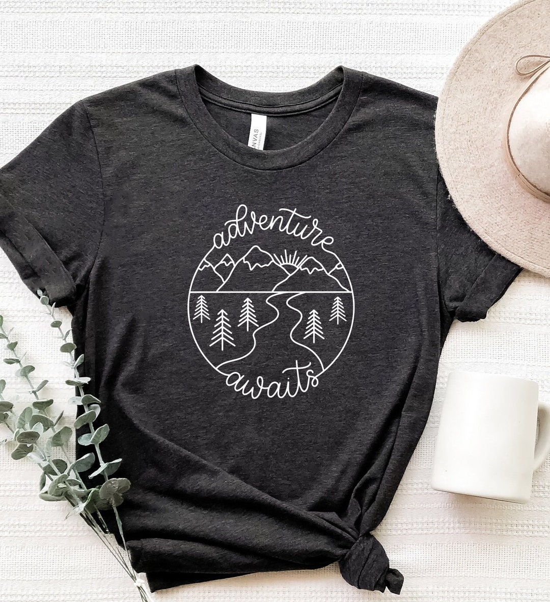 Adventure Awaits Shirt,camping Shirt,camper Gift,adventure T-shirt,camp ...