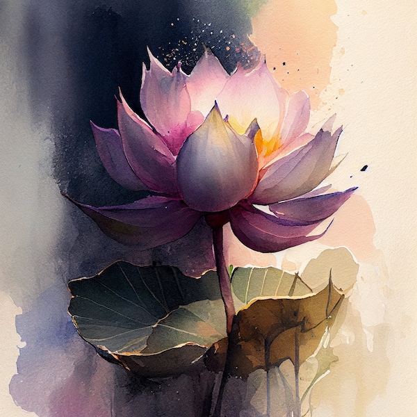 Lotus Flower Art - Etsy