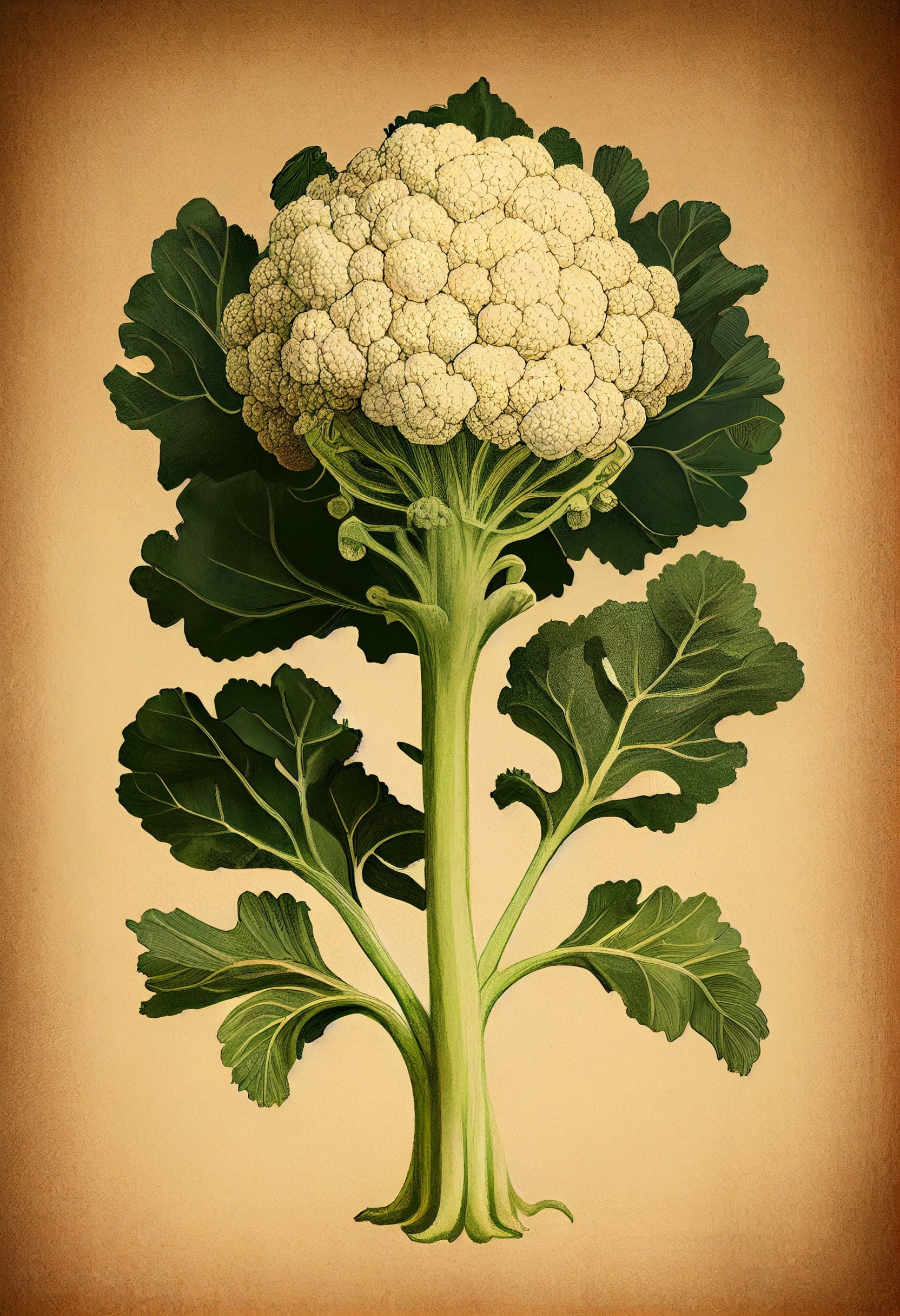 Vegetable Botanical Drawing
