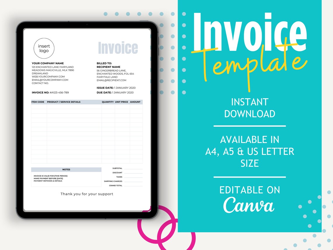 Invoice Template, Invoice Template Download, Invoice Form, Business ...