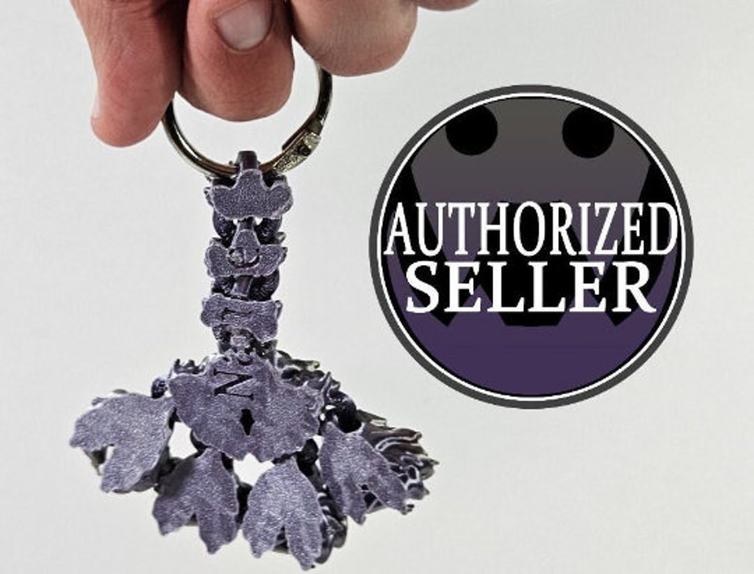 Custom 3D Printed Cinderwing Dragon Tail Keychain Personalized Name ...
