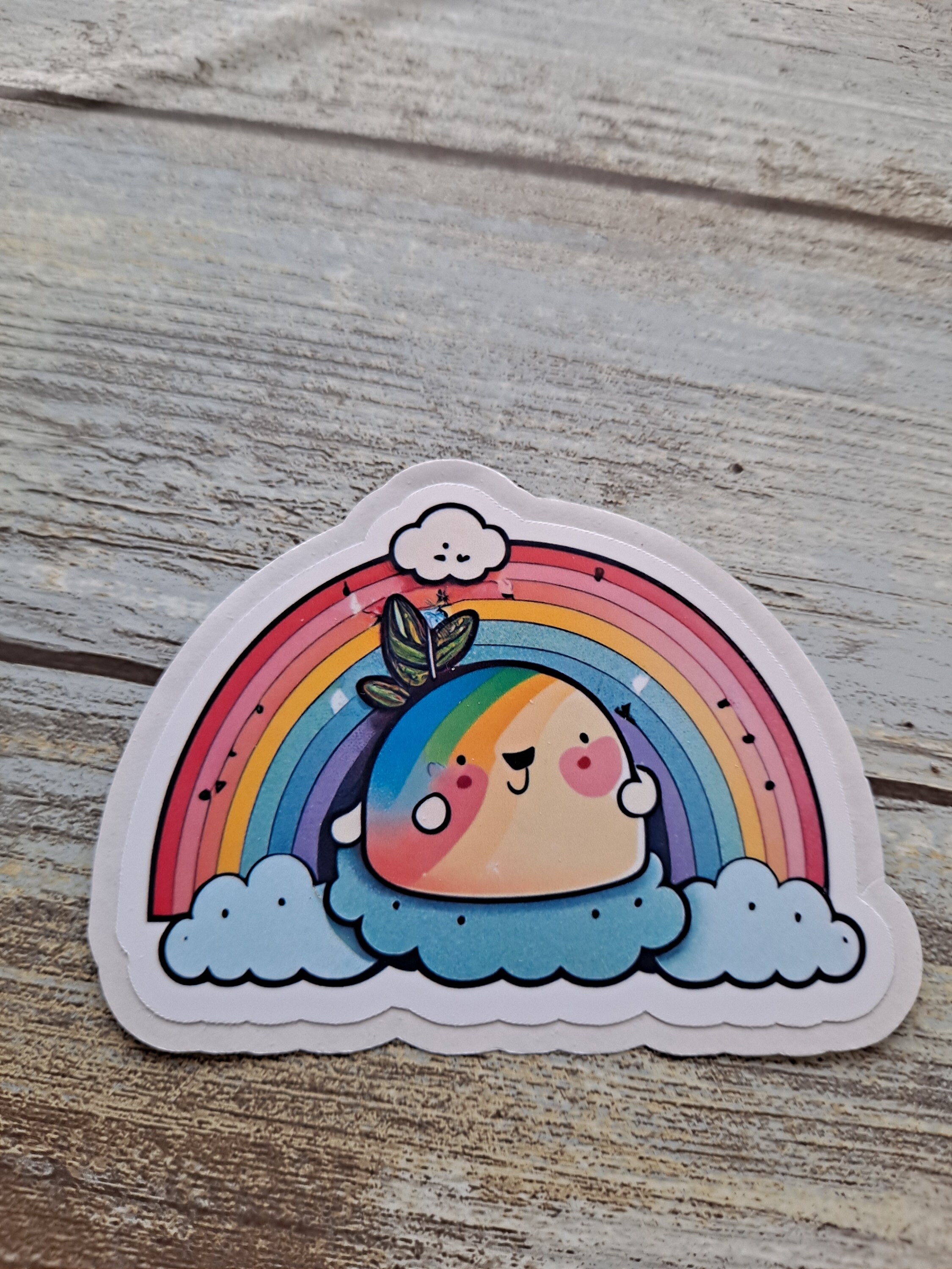 2 Inch Happy Rainbow Sticker Pack 1 Water Resistant - Etsy Canada