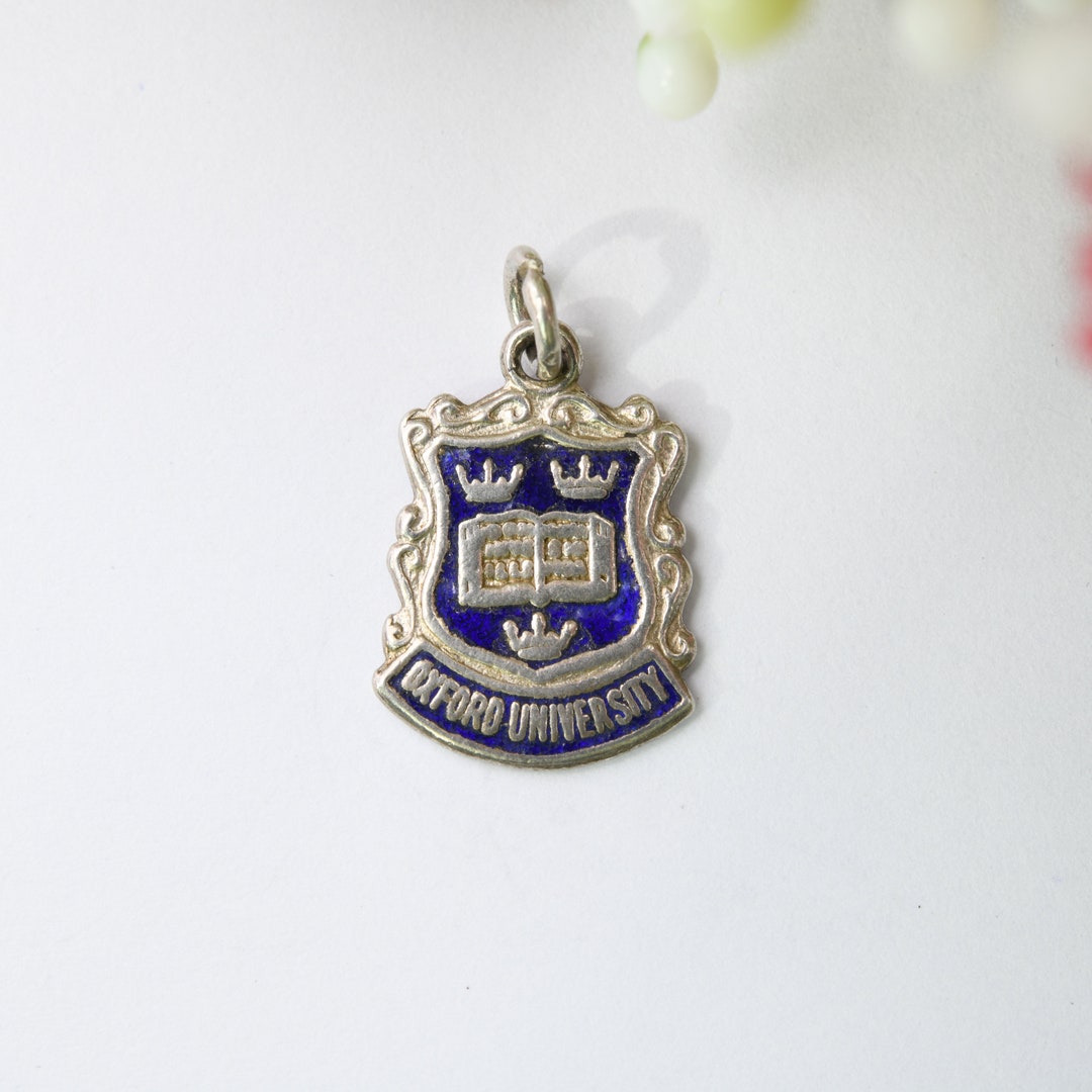 Vintage Oxford University Charm 1960s OU Souvenir Gift for Student 925 ...