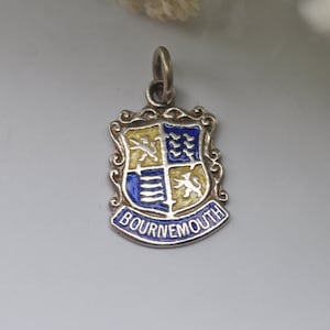 Vintage Bournemouth Travel Charm - Coat of Arms | England | 925 ...